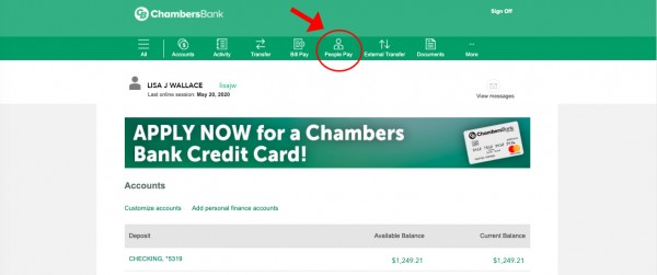 People Pay » Chambers Bank